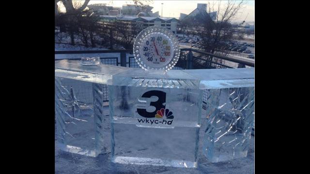 One-of-a-kind Channel 3 ice desk on display | wkyc.com