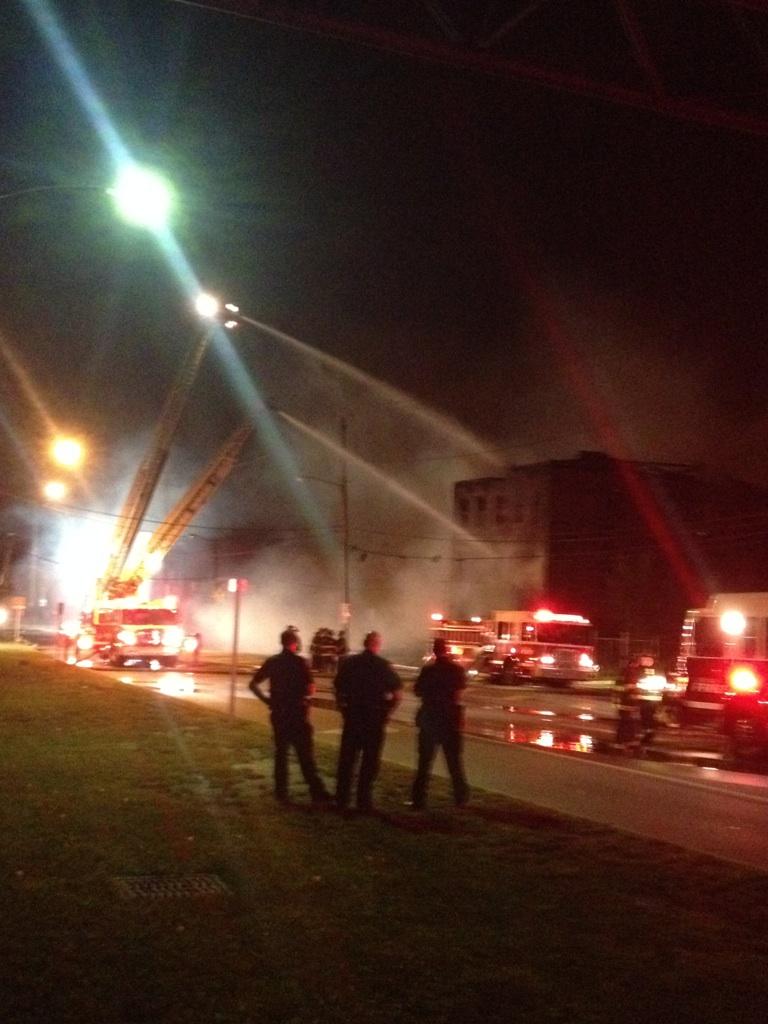 Cleveland firefighters battle triple two-alarm fire | wkyc.com