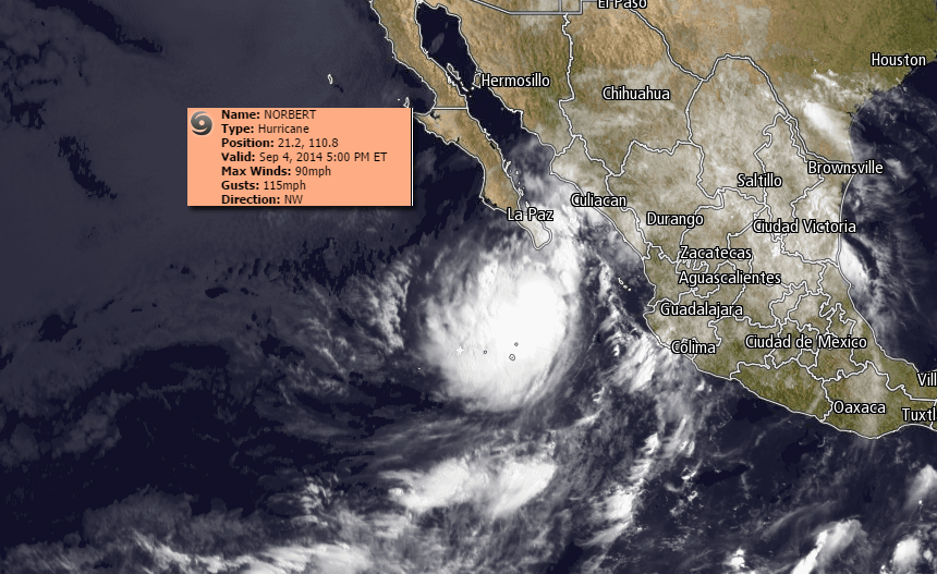 Hurricane Norbert churns in Pacific off Mexico | wkyc.com