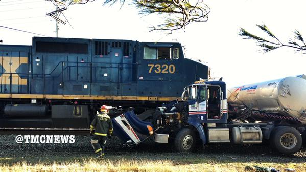 Road reopened after train vs. tanker truck accident | wkyc.com
