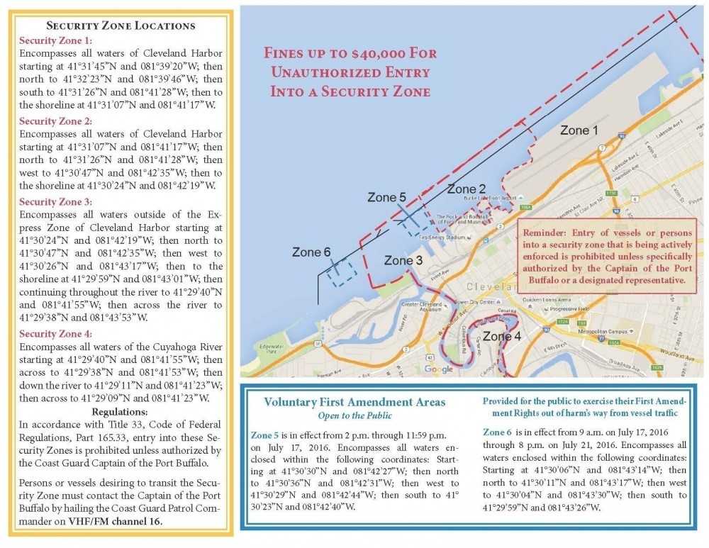 Lake Erie, Cuyahoga River security zones for RNC | wkyc.com