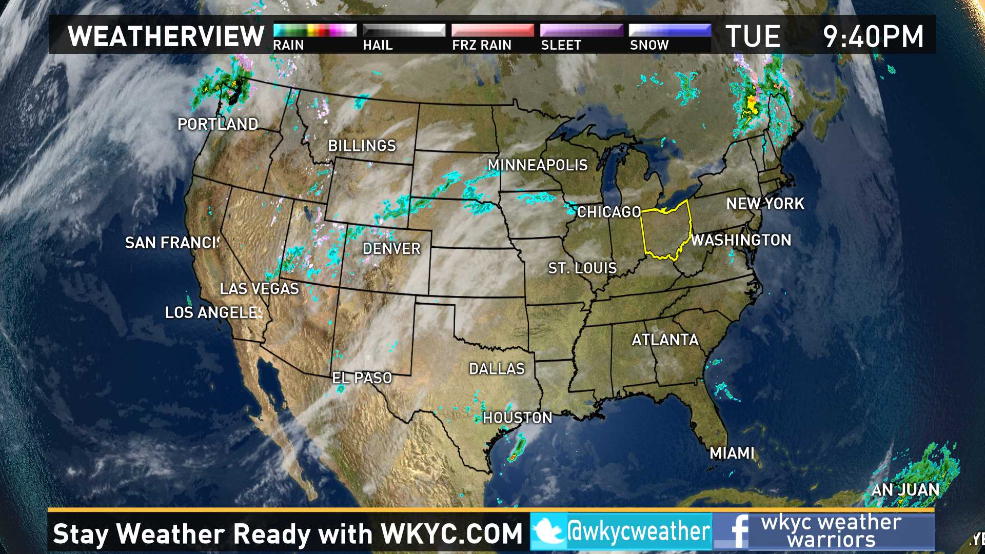 Weather across the nation on November 1, 2016 | wkyc.com