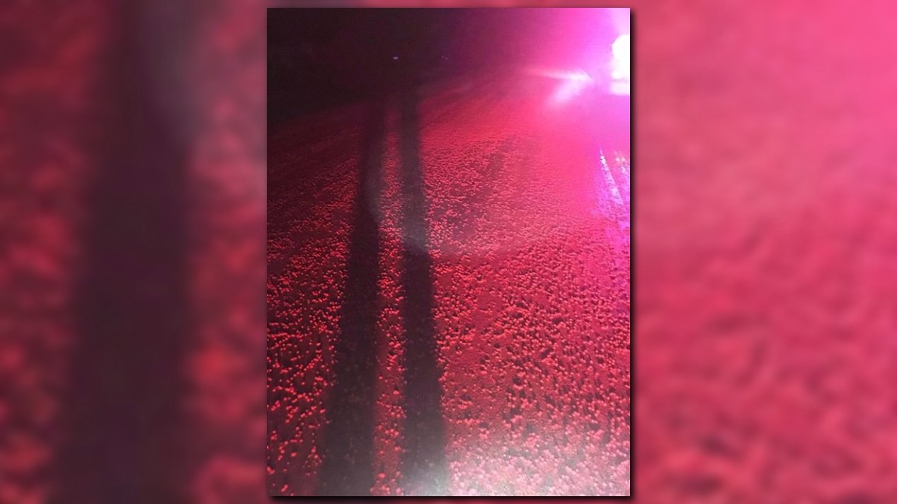 River of red Skittles coats Wisconsin highway | wkyc.com