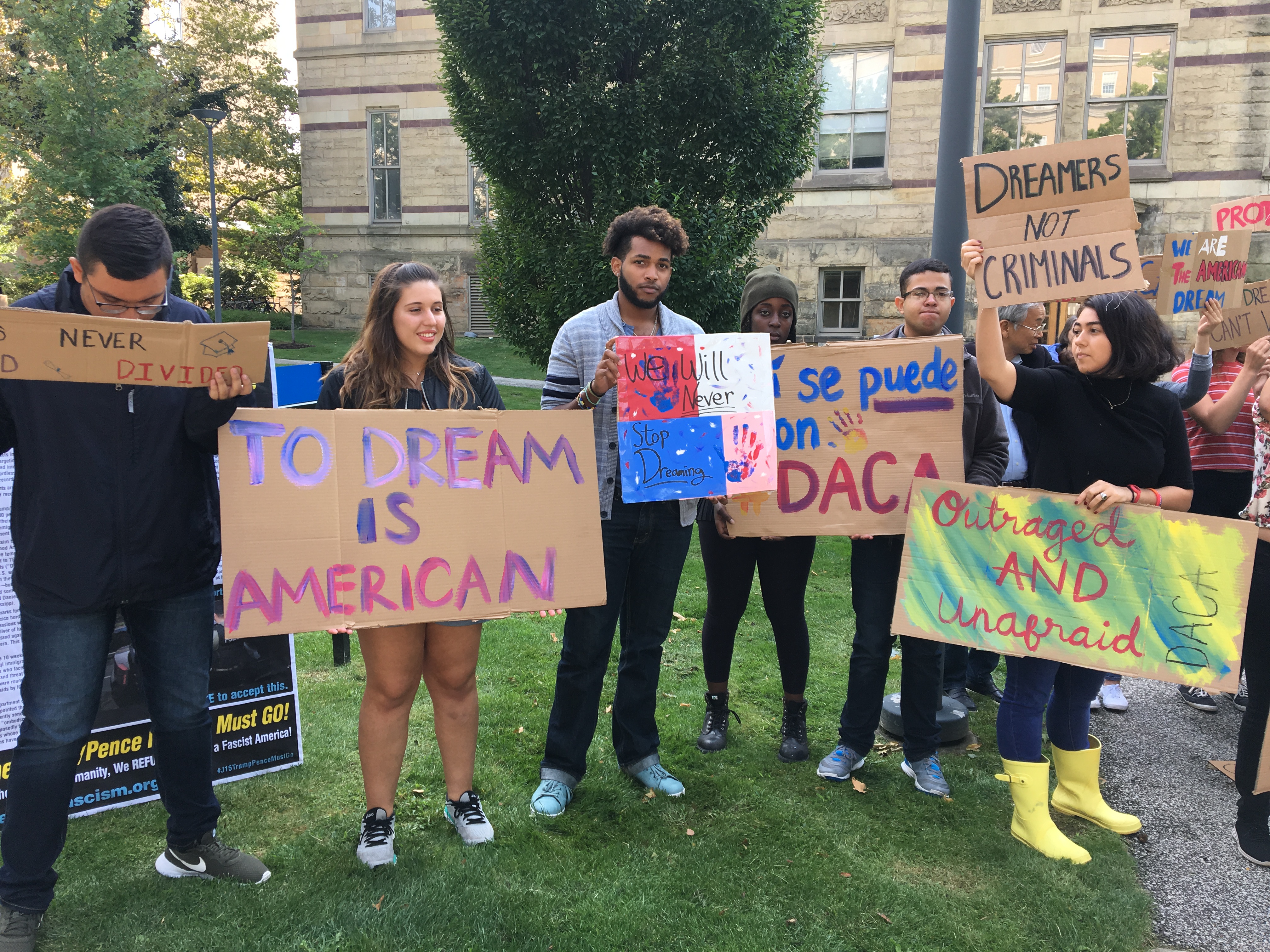 Students at Case Western Reserve University protest President Trump's ...