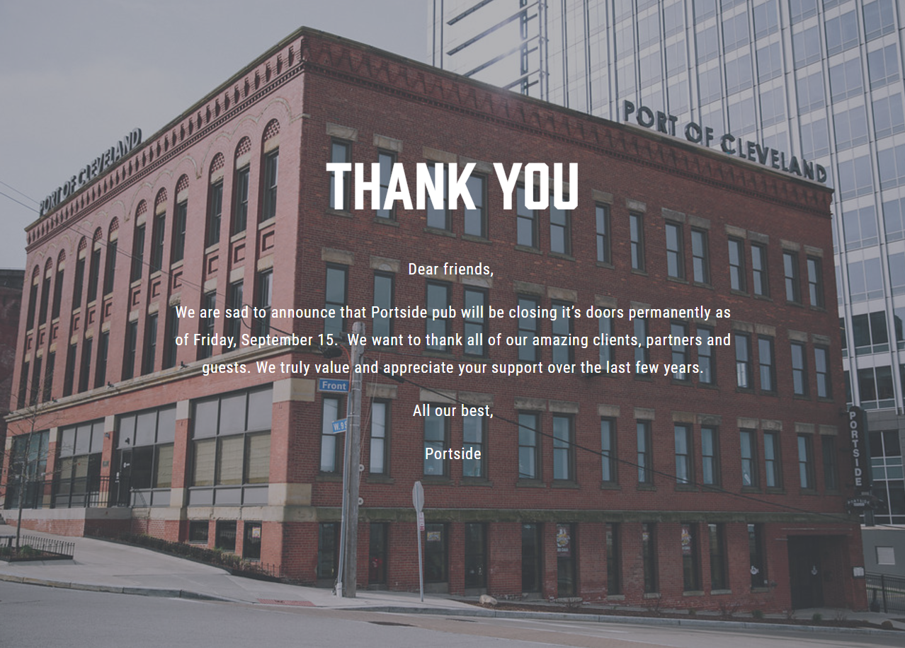 Portside Brewery in Cleveland to permanently close Friday | wkyc.com