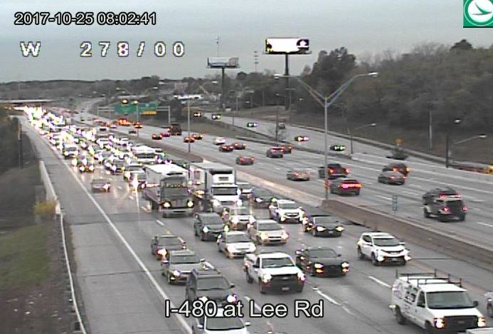 Crash cleared after causing 80+ minute delay on I-480 East | wkyc.com